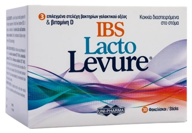 Uni-Pharma Lacto Levure IBS Συμπλήρωμα Προβιοτικών για Άτομα με ...